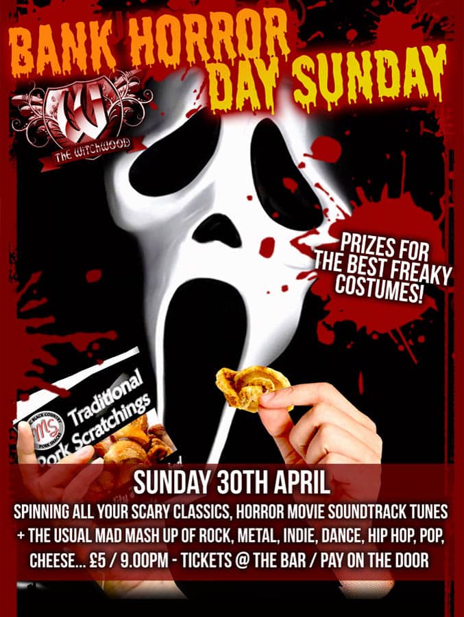 Bank Horror Day Sunday - Sunday 30th April 2023 - The Witchwood - Live ...